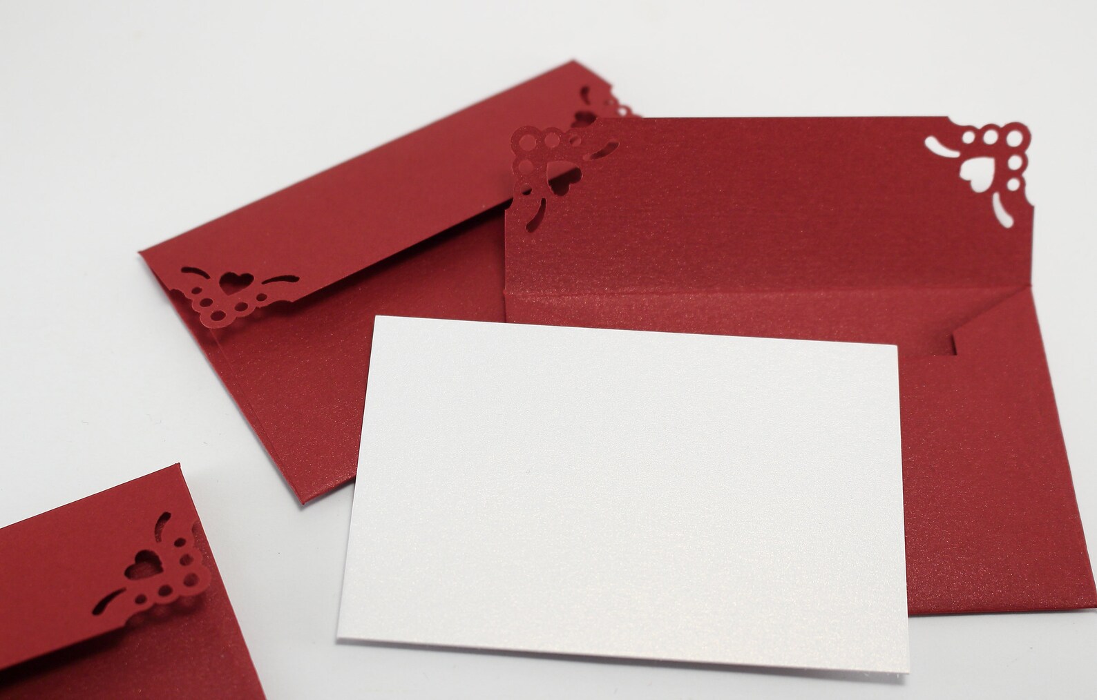 Mini Red Envelopes & Blank Cards Valentine's Stationary - Etsy