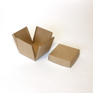 10 Brown Kraft Boxes - Small Paper Gift Boxes With Lid - Wedding Favor ...