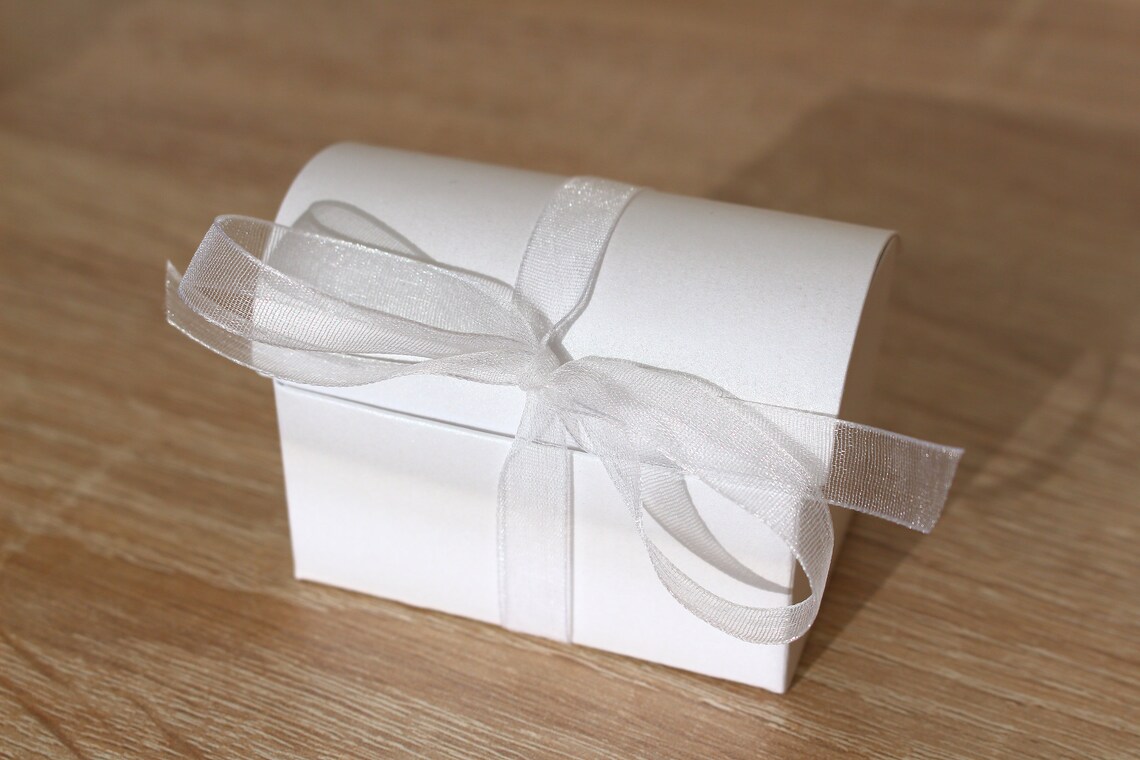 Silver Wedding Favor Boxes 12 Small Personalized Gift Boxes - Etsy