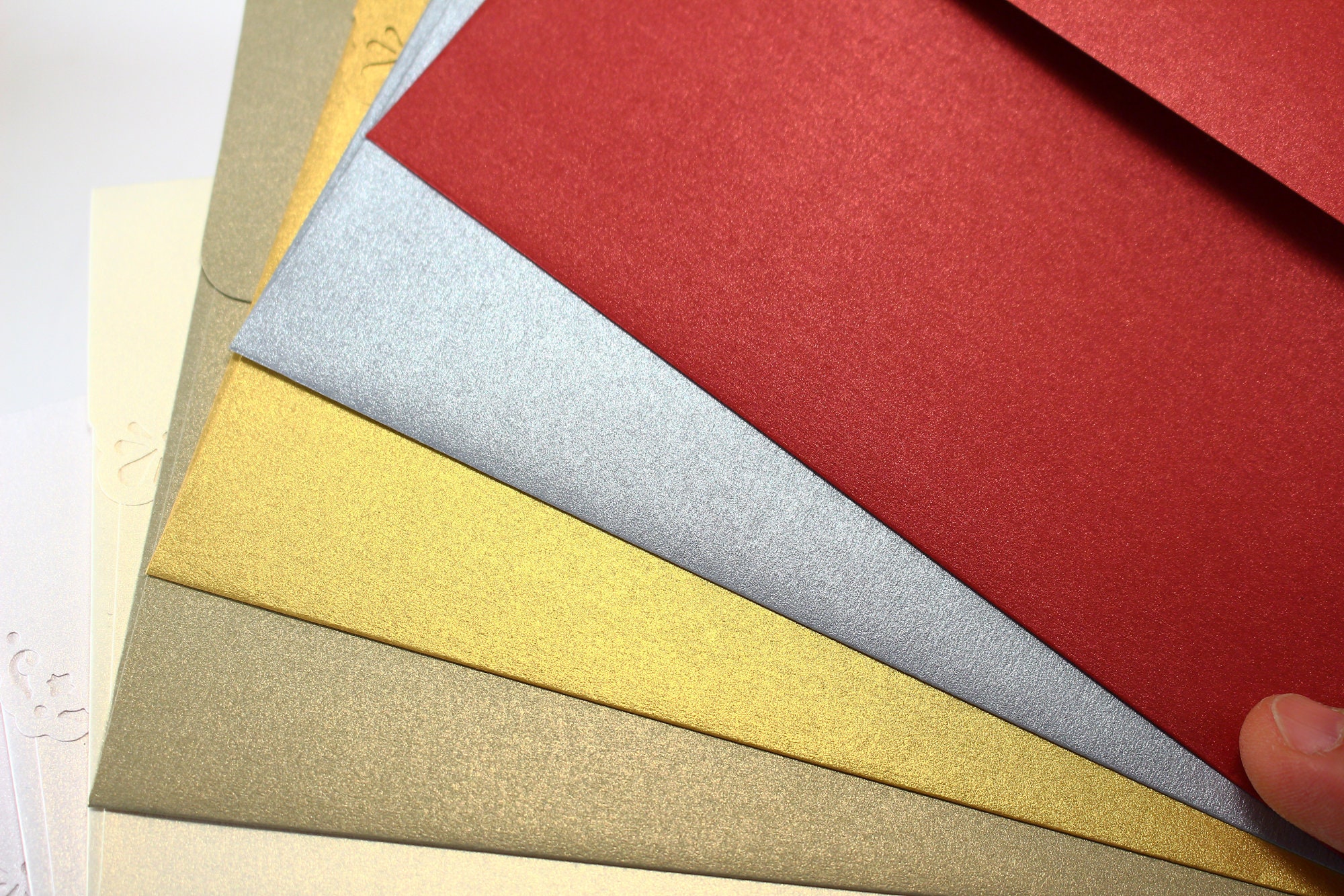 100 Shimmer Pearlescent Envelopes Large Size C5 Envelopes - Etsy