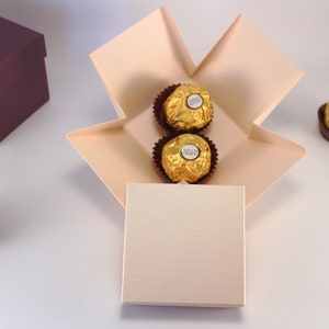 10 Coral Gift Boxes - Birthday, Bridal Shower Favor Boxes With Lids ...