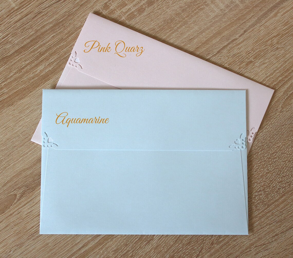 25 A6 Metallic Envelopes 4.75x6.5 Straight Flap - Etsy