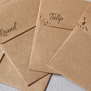 100 Brown Kraft Envelopes, Size DL, 110x220mm, 4.3x8.6", Handmade ...
