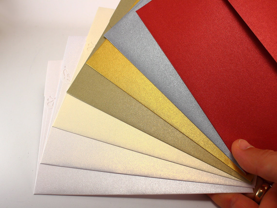 25 Extra Large Envelopes Luxury Pearlscent Shimmer Paper | Etsy