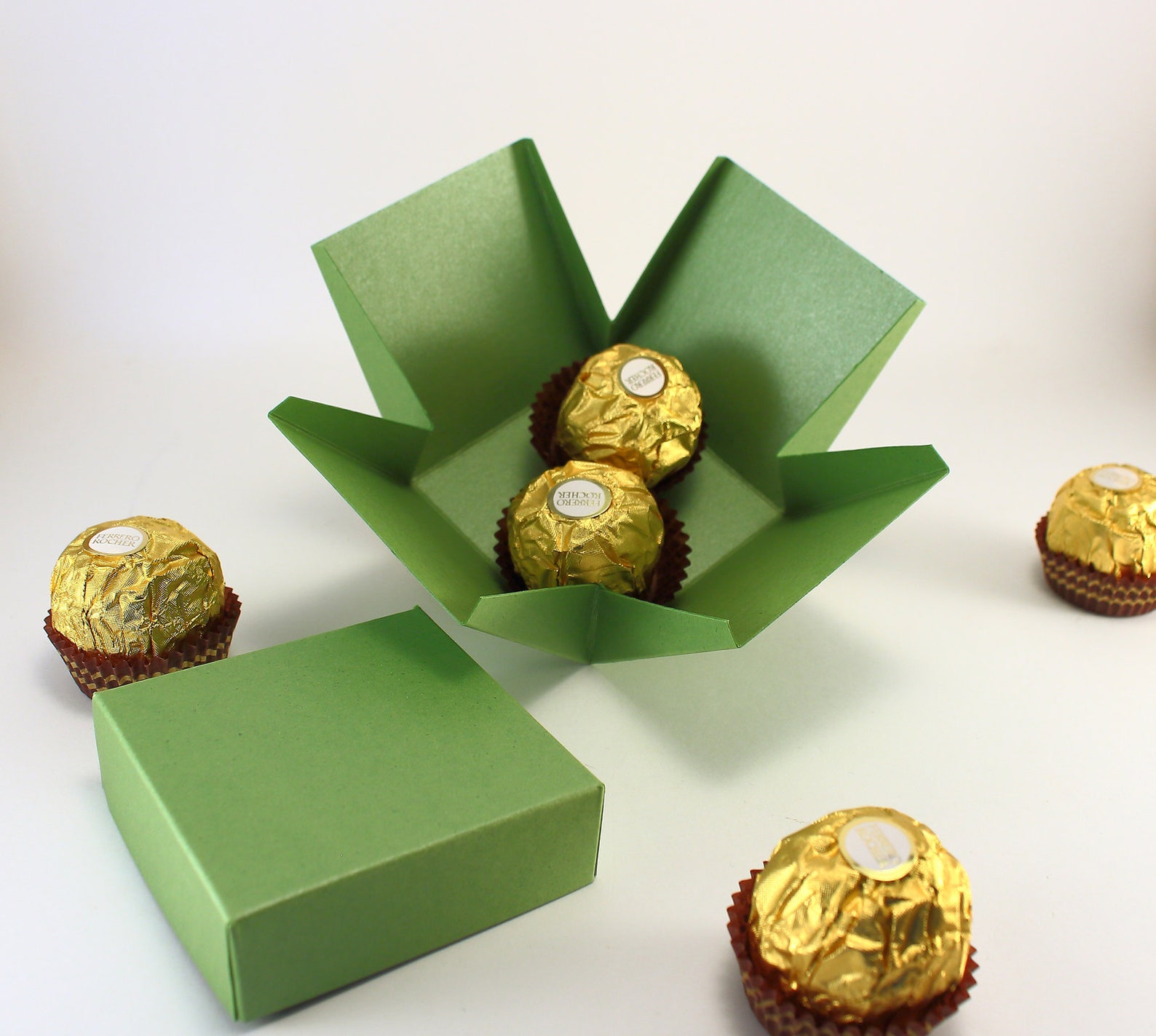 10 Party Favor Boxes Small Green Boxes for Wedding Favors - Etsy