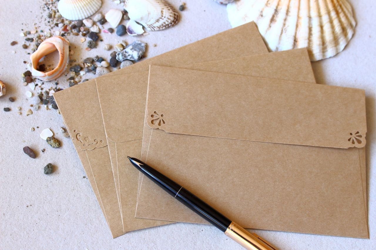 25 Kraft Envelopes, Large Size C5 Envelopes, A5 Wedding Invitation ...