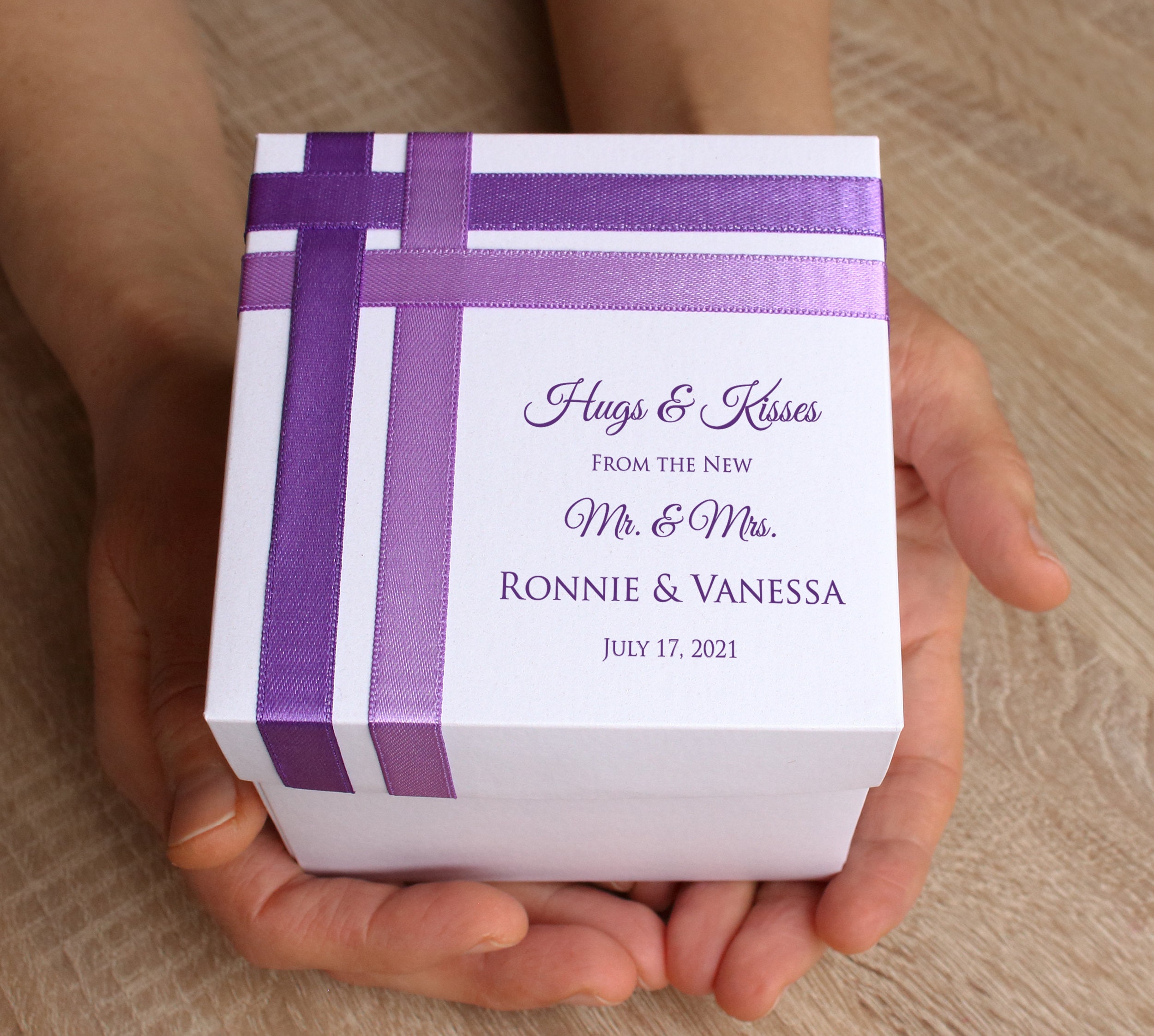 Custom Printed Wedding Favor Boxes, Wedding Gift Boxes for Guests ...
