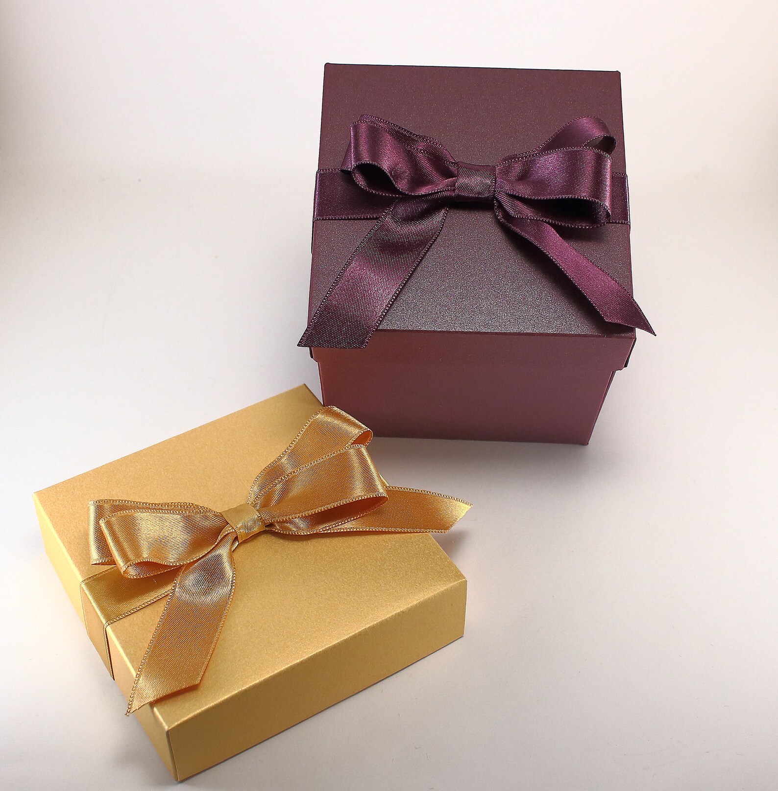 10 Wedding Favor Boxes 4x4x4 Cube Boxes With Ribbon Bow for - Etsy