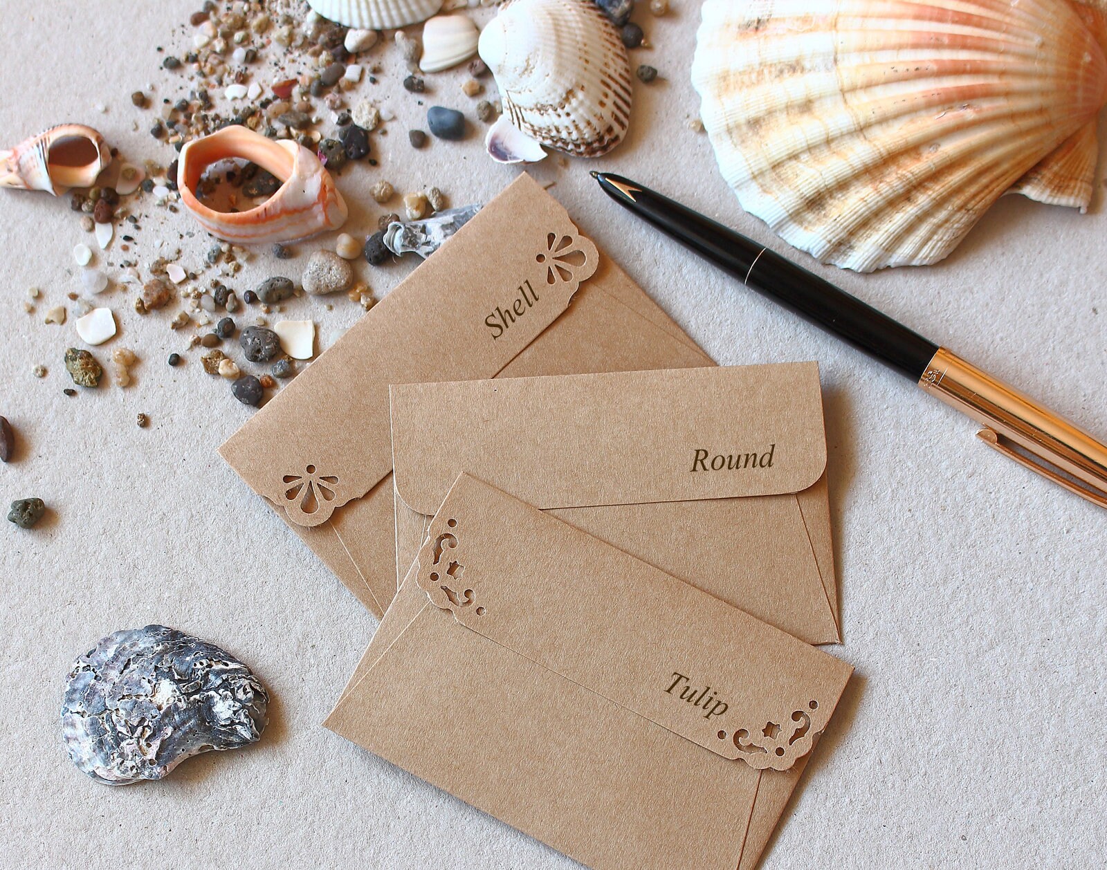 25 Mini Envelopes & Cards Kraft Envelopes Recycled Brown - Etsy