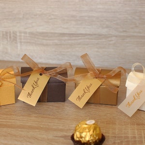 Gold Wedding Favor Boxes, Treasury Chest Party Favors, 12 Small ...