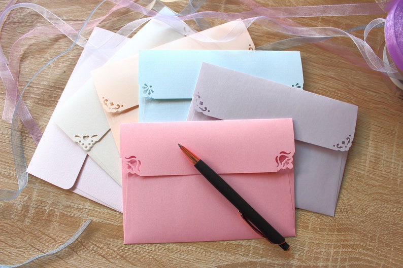 Luxury Wedding Envelopes Size A6, 100 Pcs - Wedding Invitation ...