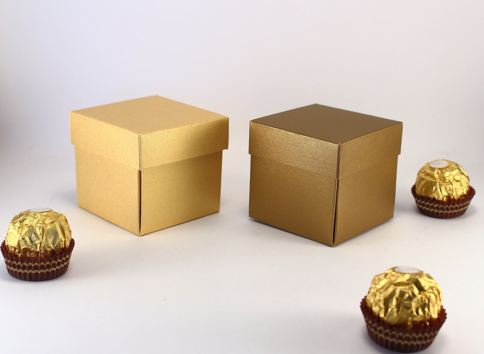 10 Antique Gold Favor Boxes Small Gift Boxes With Lids - Etsy