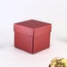 10 RED Favor Boxes Small Gift Boxes With Lids Bridal - Etsy