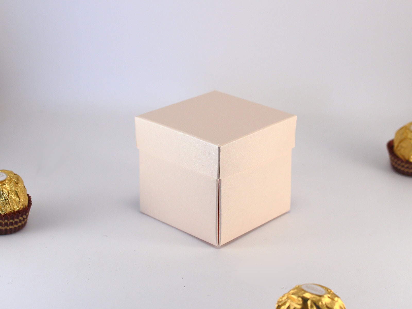 10 Coral Gift Boxes Birthday Bridal Shower Favor Boxes With - Etsy