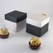 70 BLACK Favor Boxes - 2 Pieces Party Gift Boxes - Bridal Shower ...