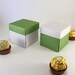 10 Party Favor Boxes Small Green Boxes for Wedding Favors, Bridal ...