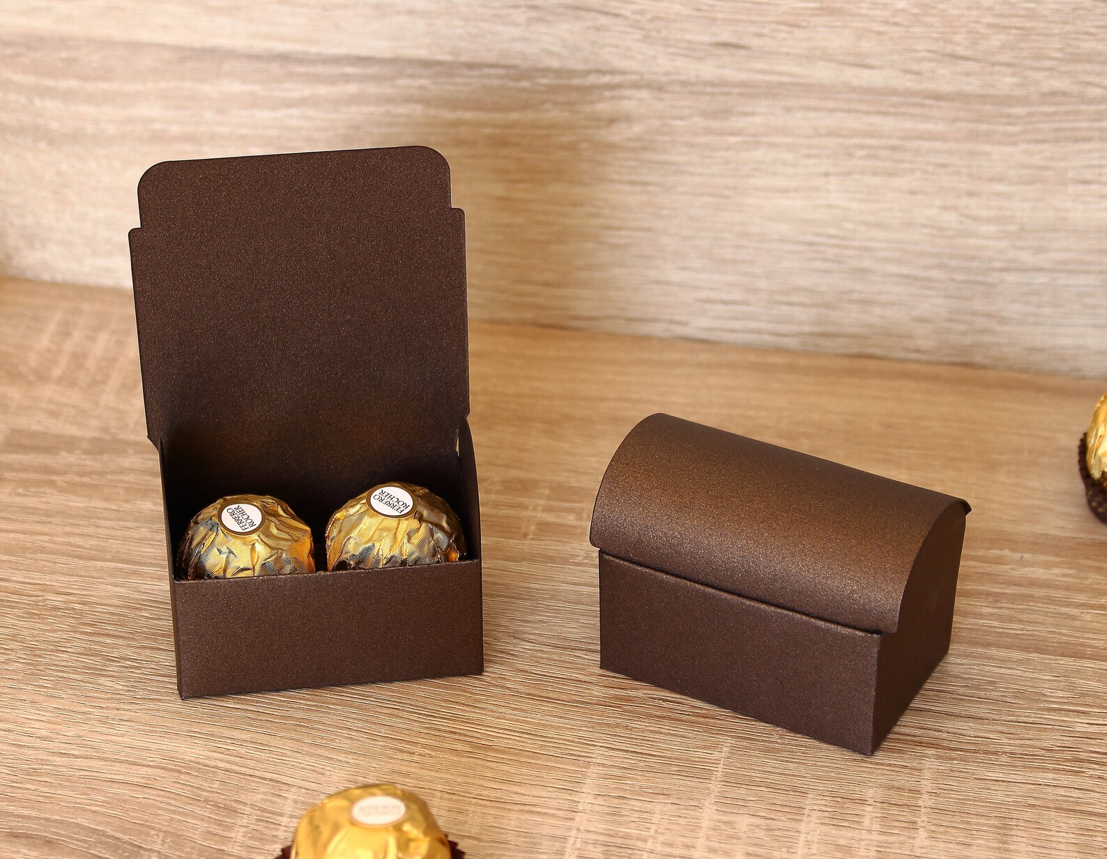 Gold Wedding Favor Boxes Treasury Chest Party Favors 12 - Etsy