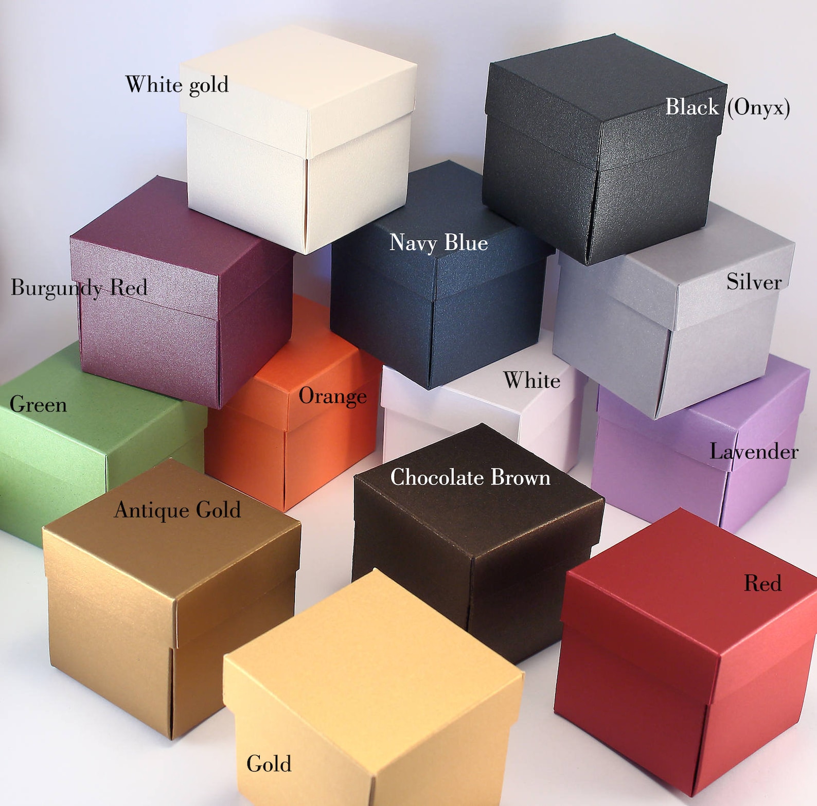 10 Small Favor Boxes With Lids Square Boxes for Weddings - Etsy