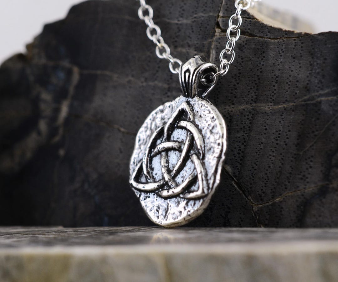 Triquetra Trinity Knot Sterling Silver Pendant or Keychain – Celtic ...