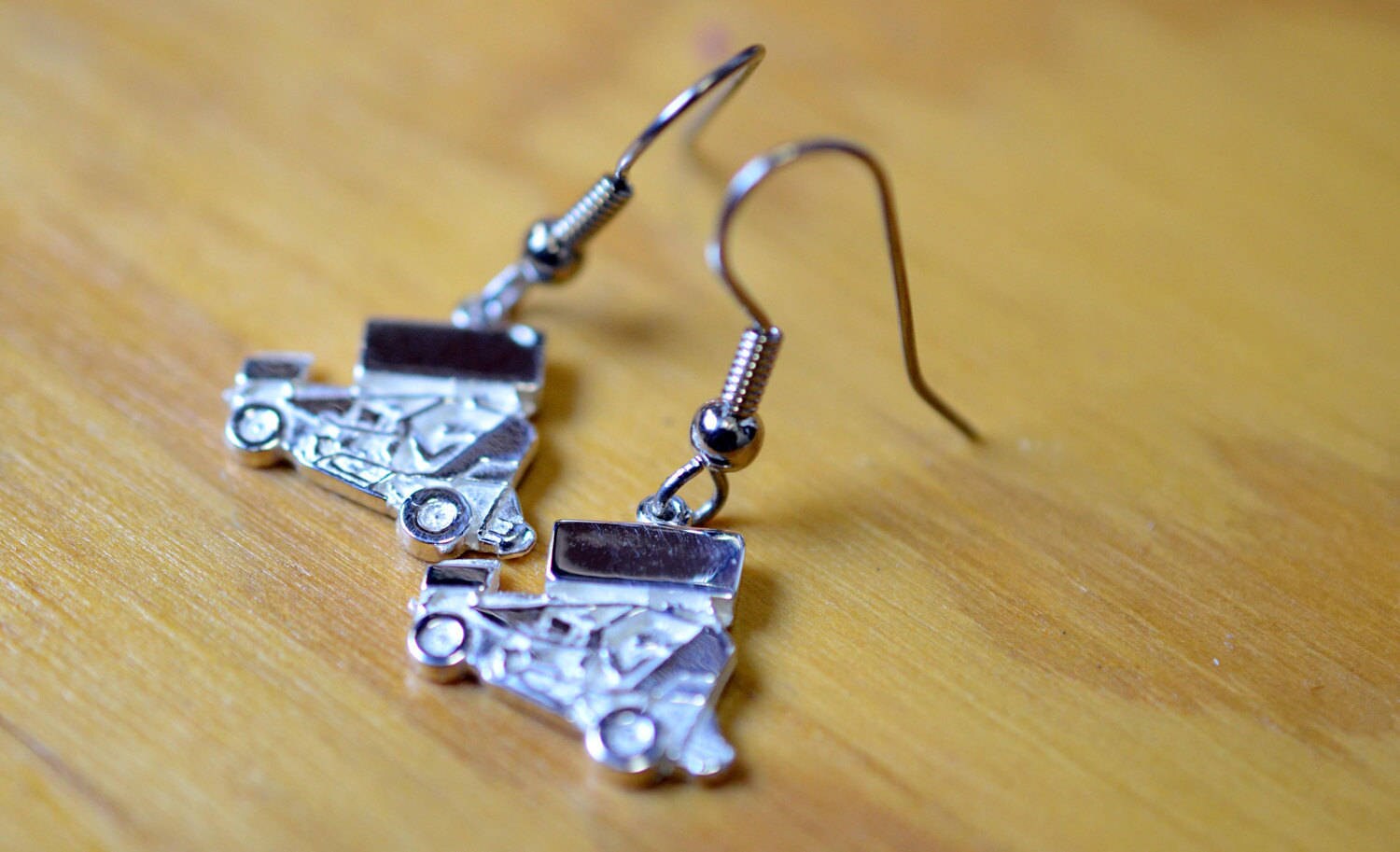 Mini / Micro Sprint Race Car in Sterling Silver, EARRINGS - Etsy