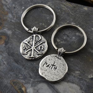 Chi Rho Sterling Silver Pendant or Keychain – Christian Symbol Jewelry ...