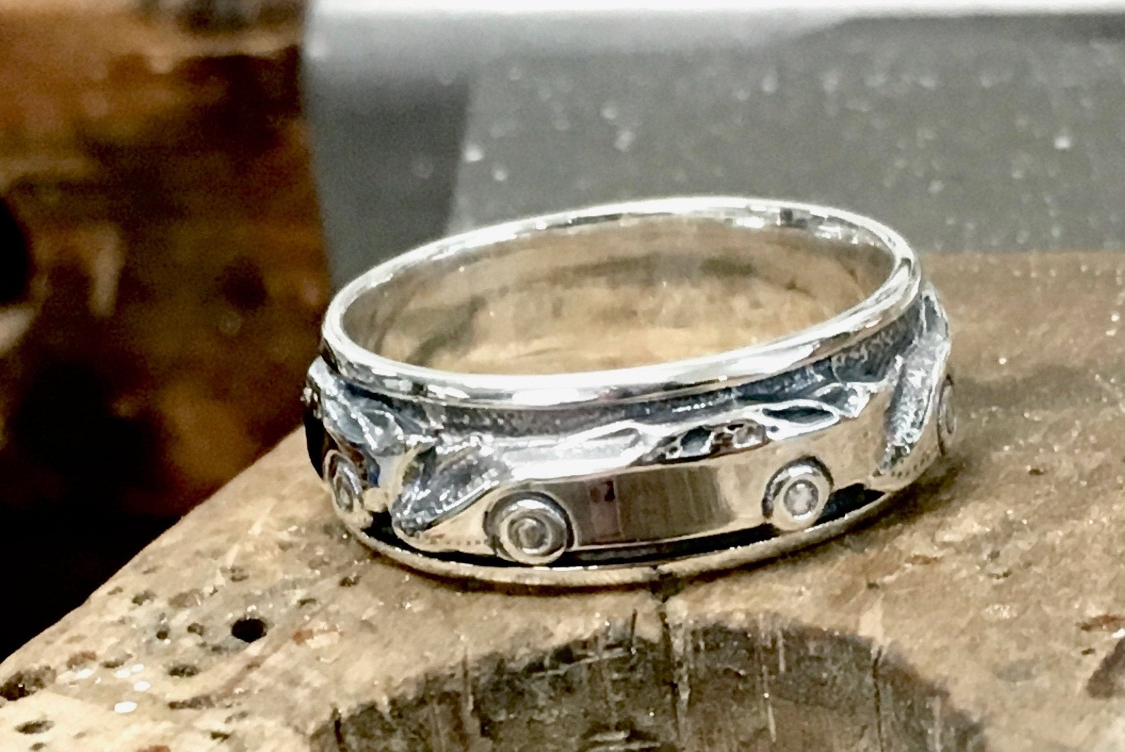 Late Model Dirt Race Car Sterling Silver Band | Etsy