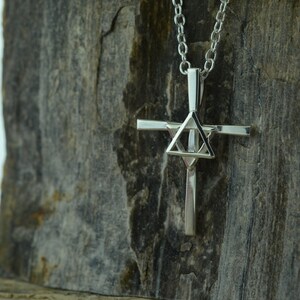 Star of David Cross Sterling Silver Pendant Identity Series - Etsy