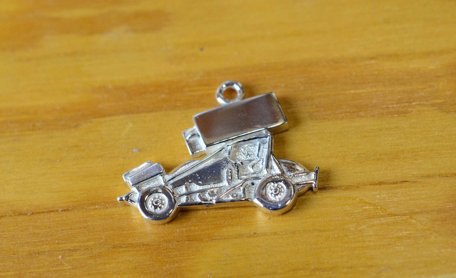 Sprint Race Car in Sterling Silver, PENDANT or KEYCHAIN - Etsy