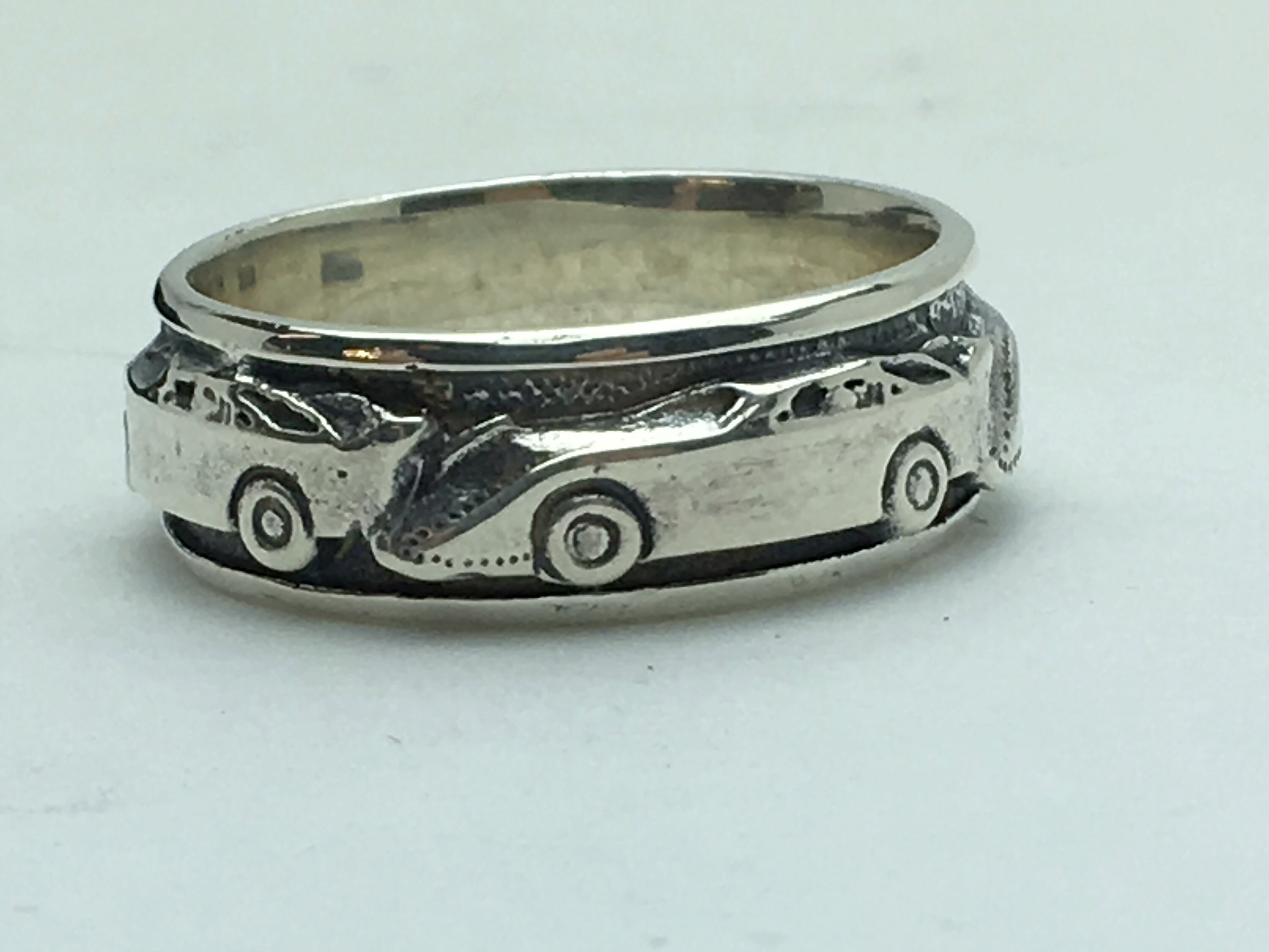Late Model Dirt Race Car Sterling Silver Band | Etsy