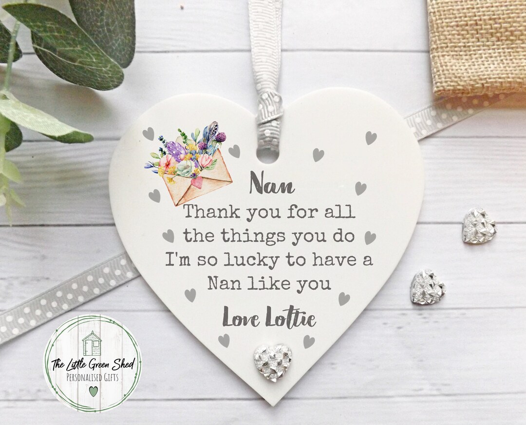 Nan keepsake, any relation gift, Mothers Day Gift, Gran Gift, Nanny ...