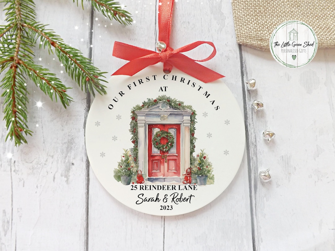 New Home Christmas Bauble: First Christmas Keepsake Ornament - Etsy UK