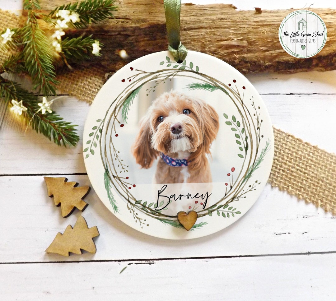 Personalised Pet Photo Christmas Bauble: Dog Photo Ornament, Tree ...