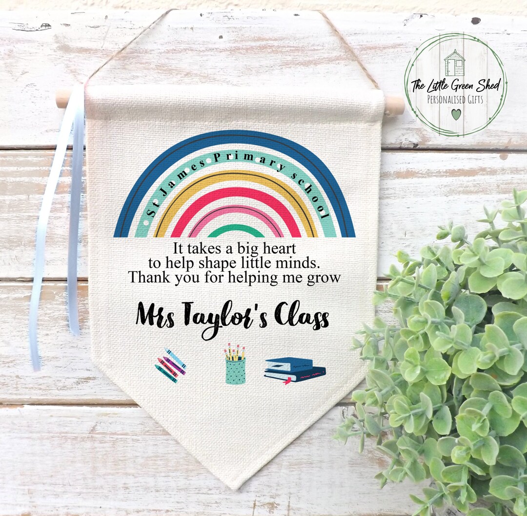 Teacher Flag Personalised School Sign Class Sign Class Flag - Etsy