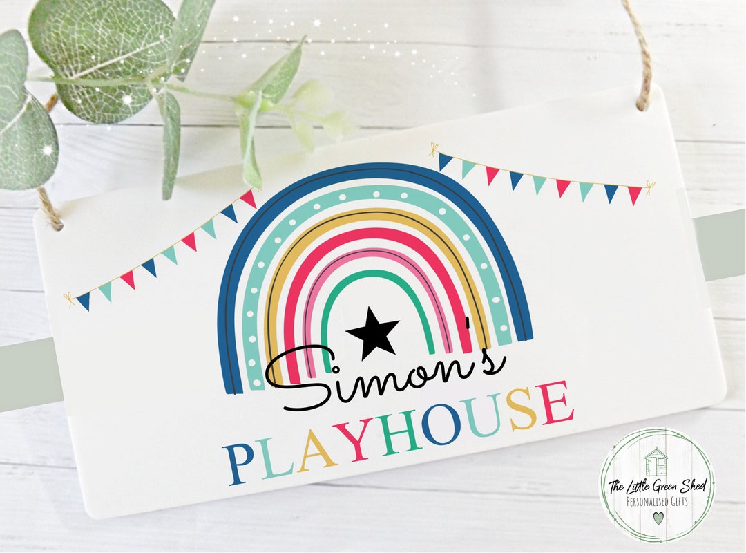 Playhouse Sign, Den Sign, Children's Gift, Room Decor, Birthday Gift ...