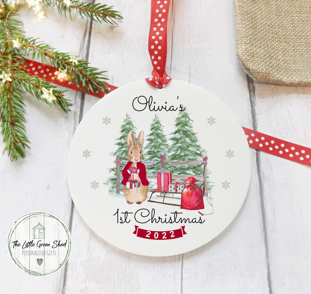 Personalised First Christmas Bauble/ Childs Christmas Bauble/kids Tree ...