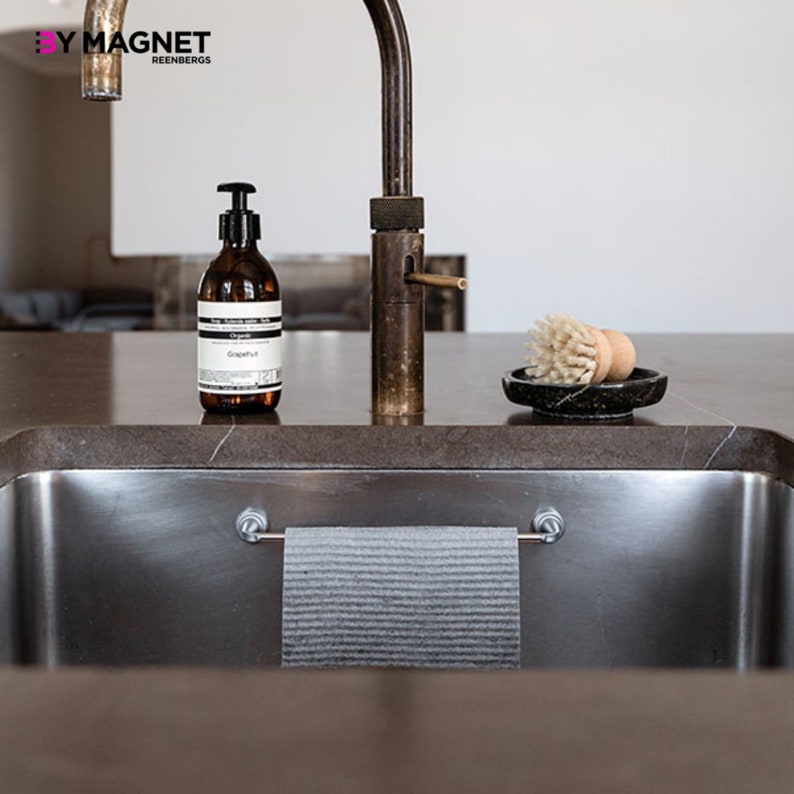 Magnetic Dishcloth Holder Steel Work on Most Sinks - Etsy