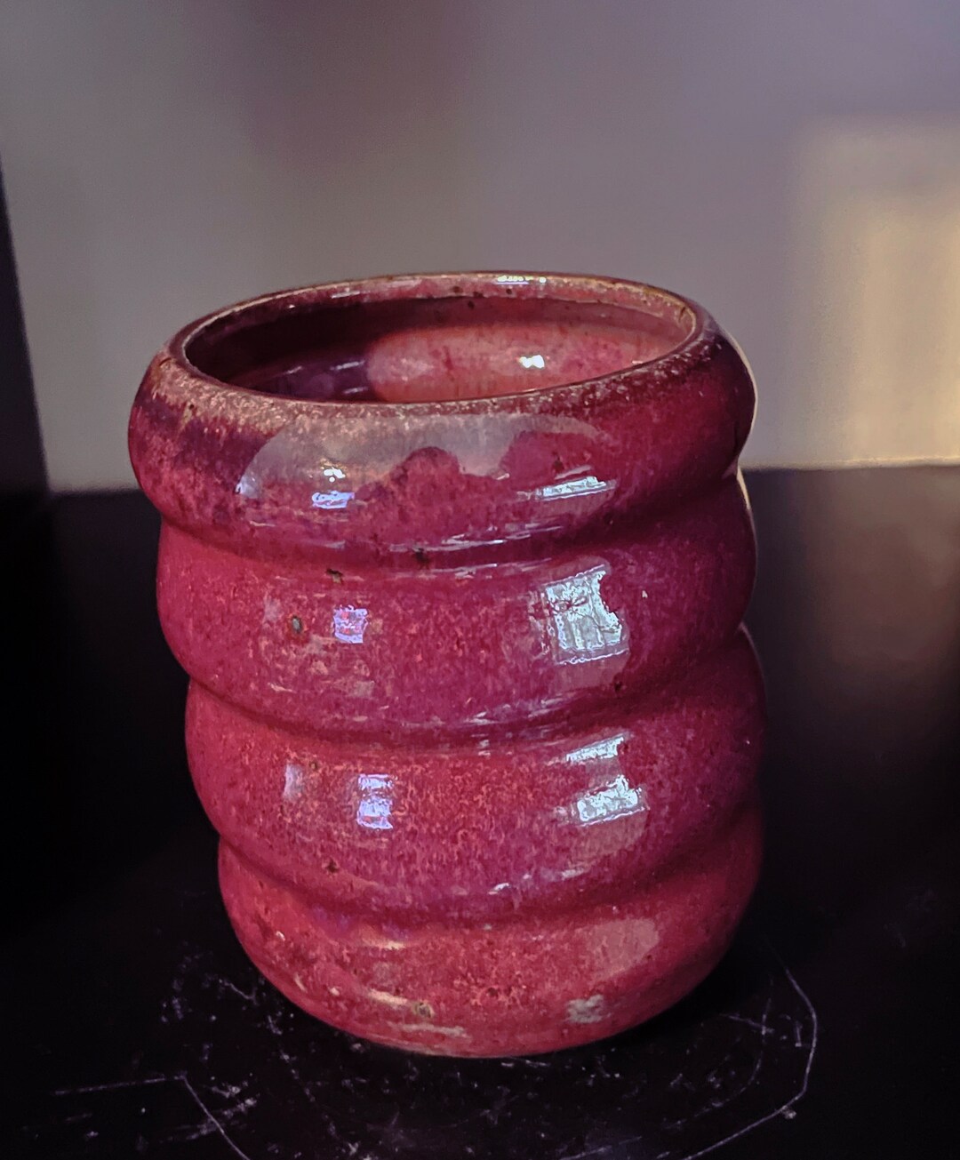 Mini Maroon Bubble Vase - Etsy