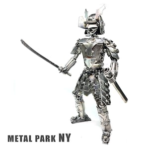 Samurai, the Japanese Warrior , Made Out of Motorcycle Parts and Scrap ...