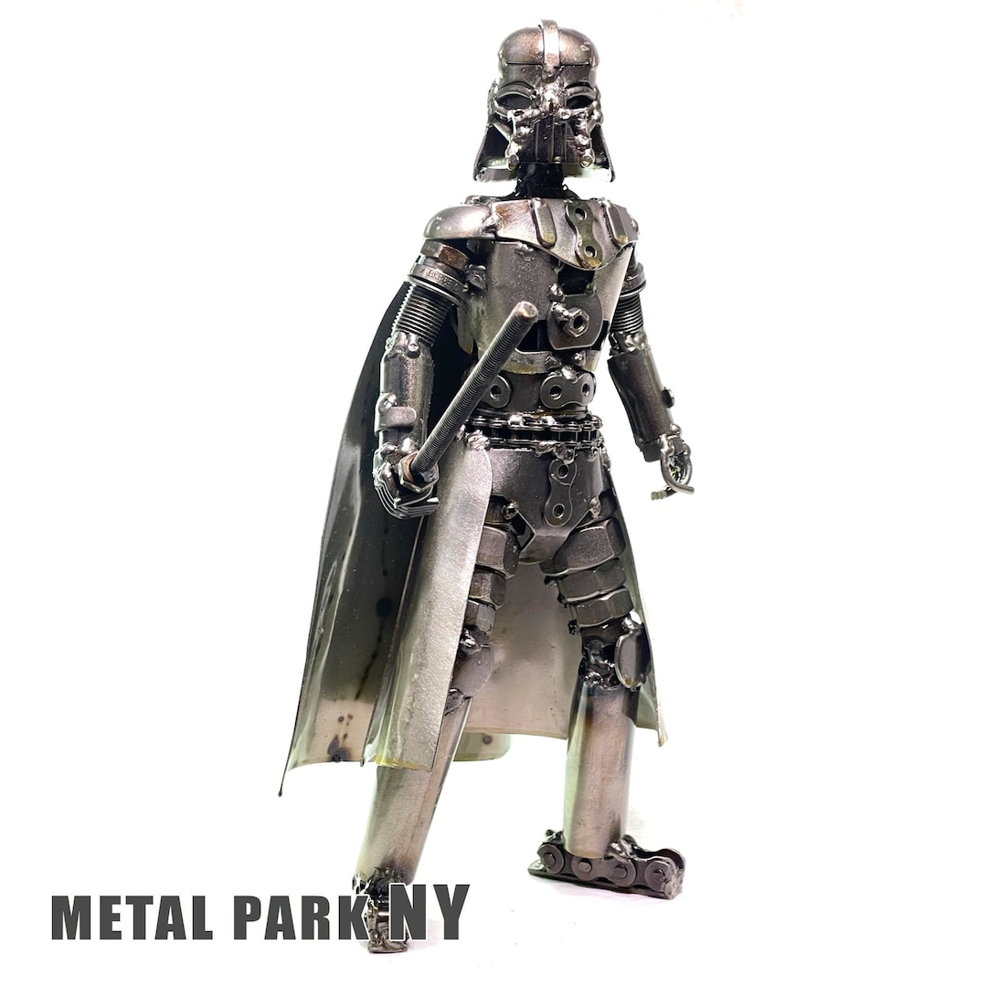 Darth Vader Inspired, Handmade Sci-fi Art, Recycled Motorcycle Parts - Etsy