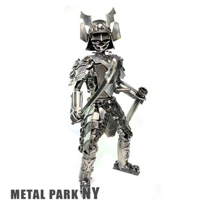 Samurai, the Japanese Warrior , Made Out of Motorcycle Parts and Scrap ...