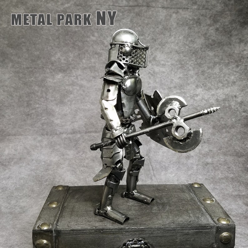 Knight Made Out of Motorcycle Parts and Scrap Metal Scrap - Etsy