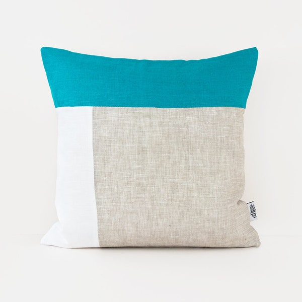 Color Block Pillow - Etsy