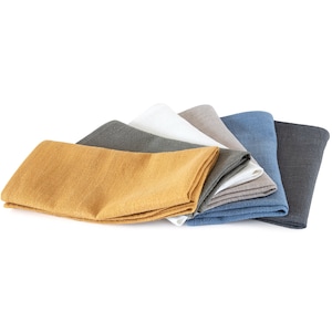 Dark Grey Linen Napkins for Dinner Table, Grey Cloth Napkins Sets ...