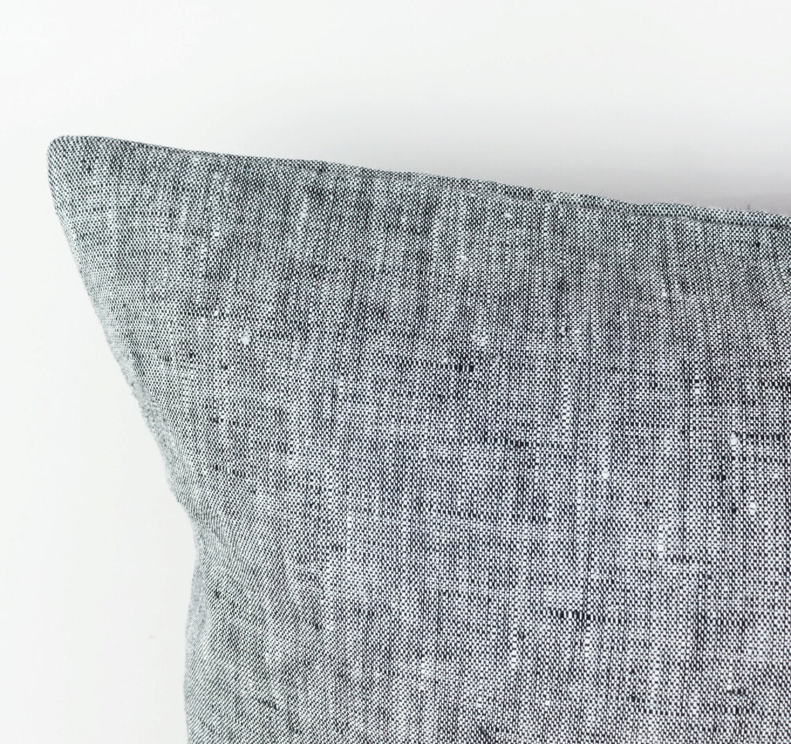 Euro Pillow Cover 26x26 Euro Sham Covers, Grey Linen Cushion Cover Grey ...