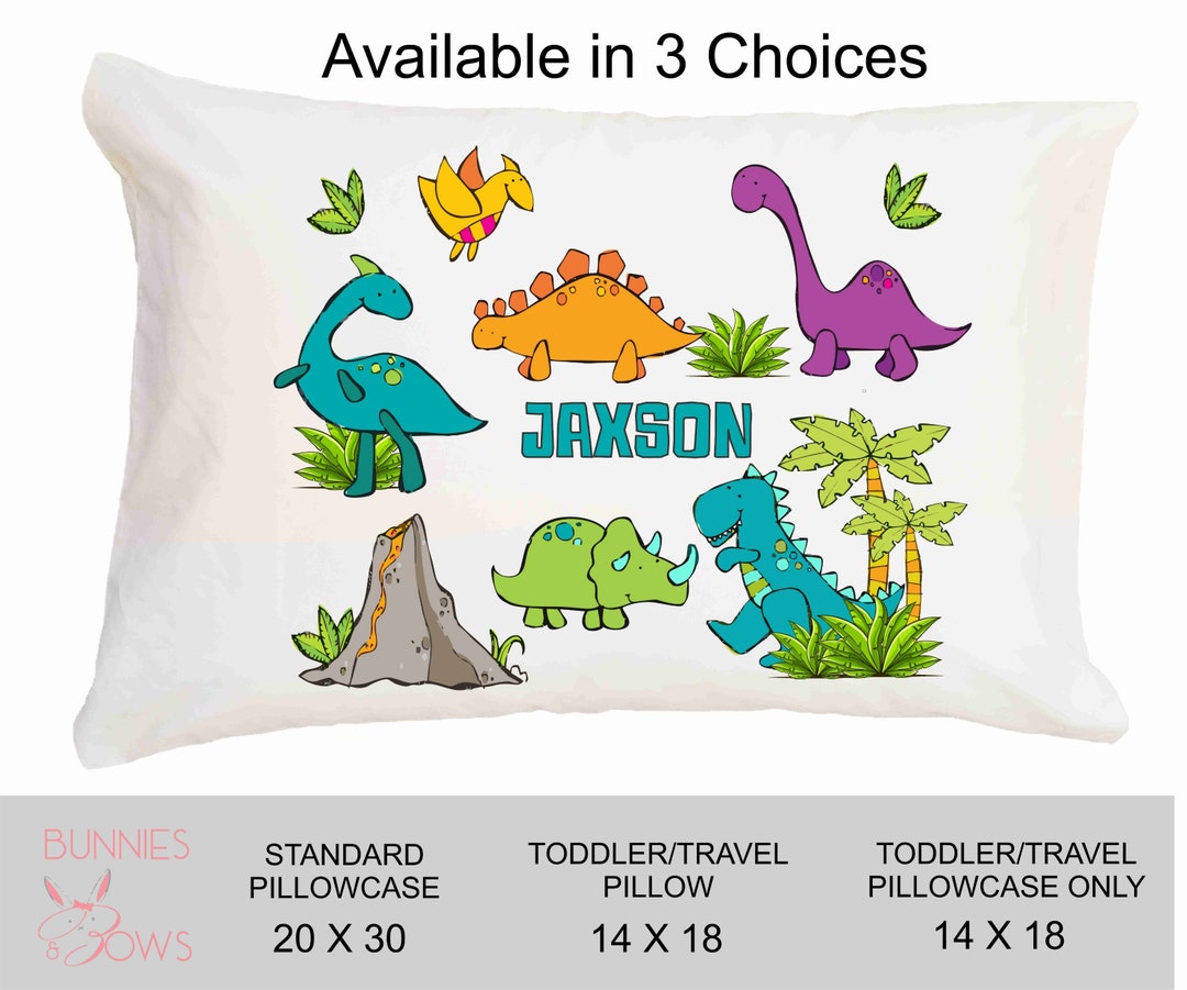 Personalized Dino Pillow for Kids Custom Pillow Bedroom Decor Pillow ...