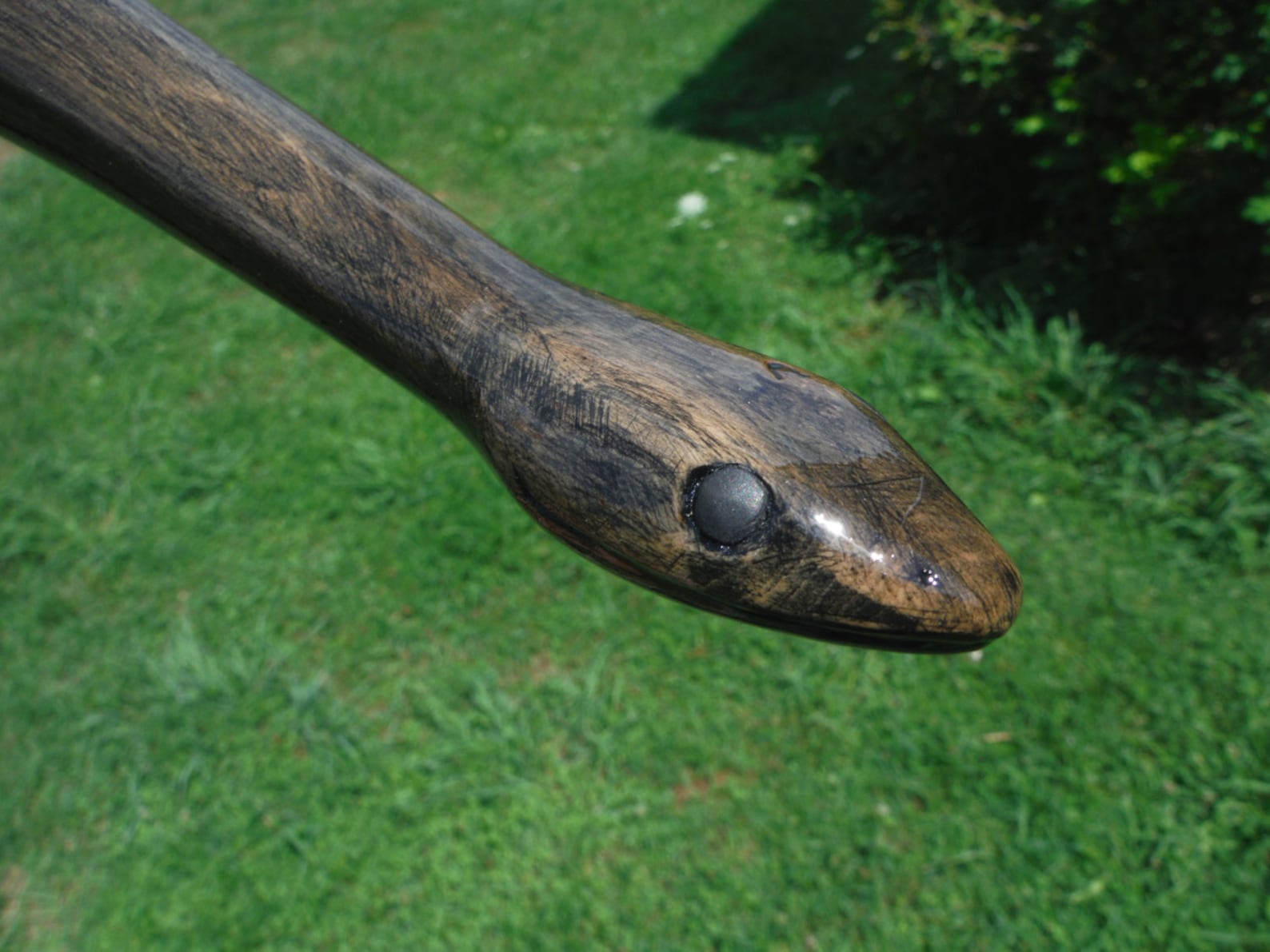 Serpent Walking Stick - Cane - Hand Carved - Dogwood - Black Racer ...