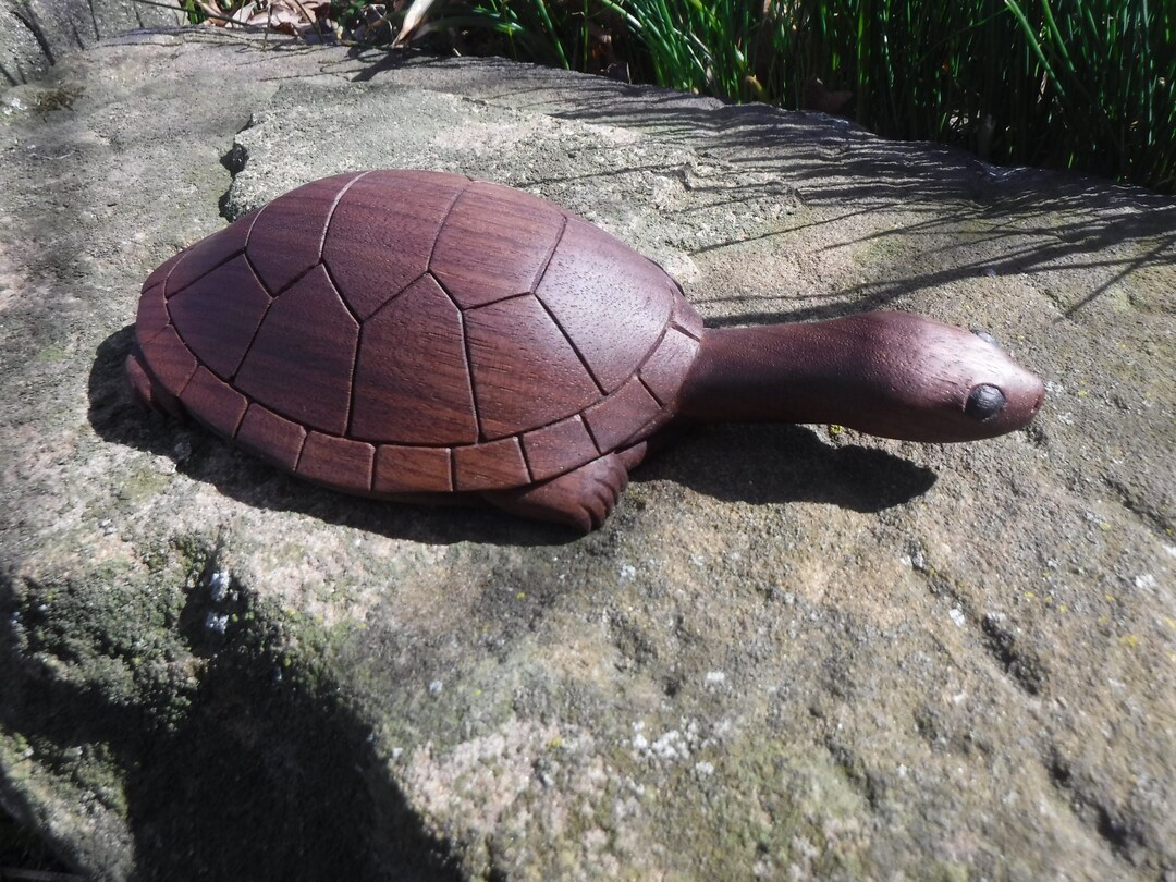 Turtle Spoon Hand Carved Black Walnut Wood - Etsy