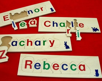 Name Jigsaw Puzzle - 9 Letters - Personalized & Educational Children's ...