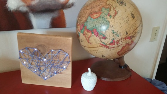 Items similar to String art night light on Etsy