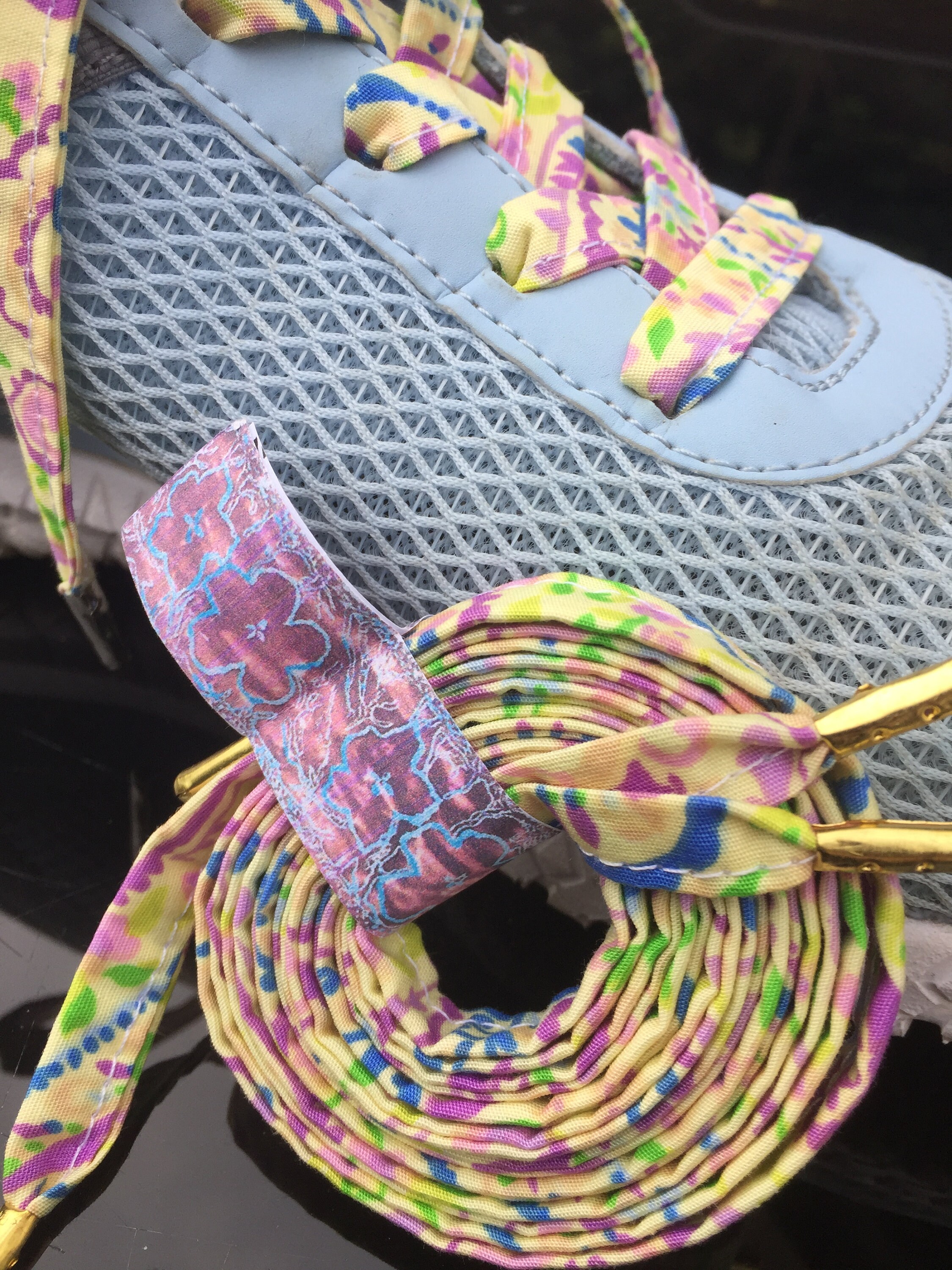 Shoelaces,yellow Shoelace,abstract ,fabric Laces,metal Aglets, Sneakers ...